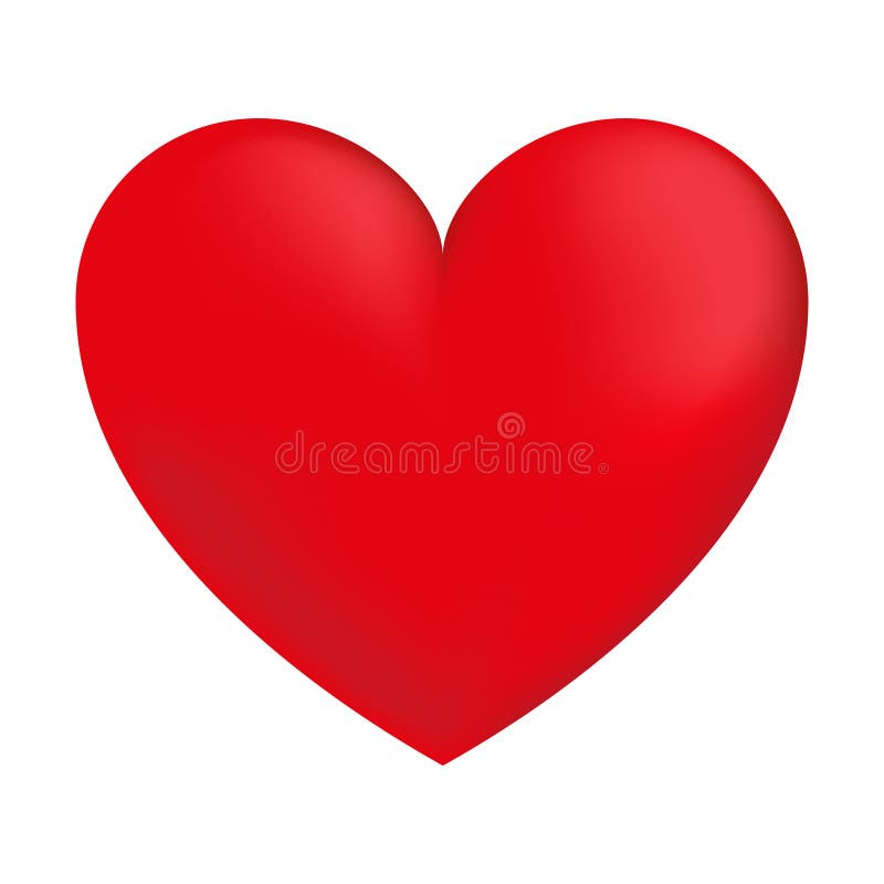 Rood Hart Clipart vector illustratie. Illustration of verloop - 16769241