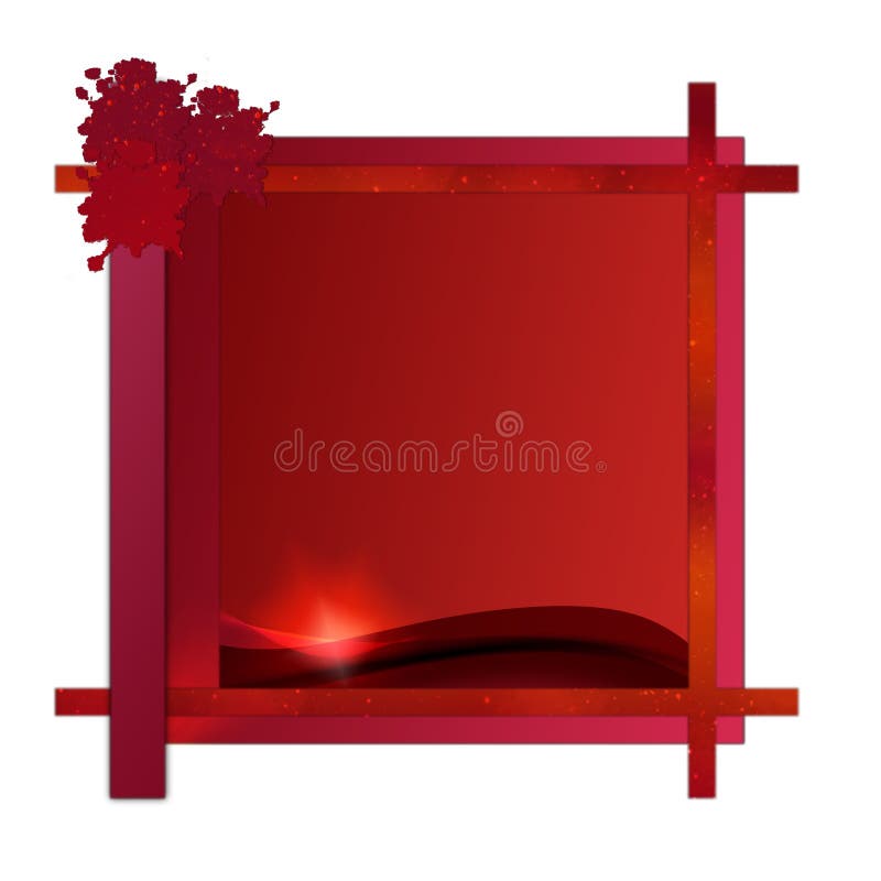 Rood kader stock illustratie. Illustration of beeld, korrel - 38617283