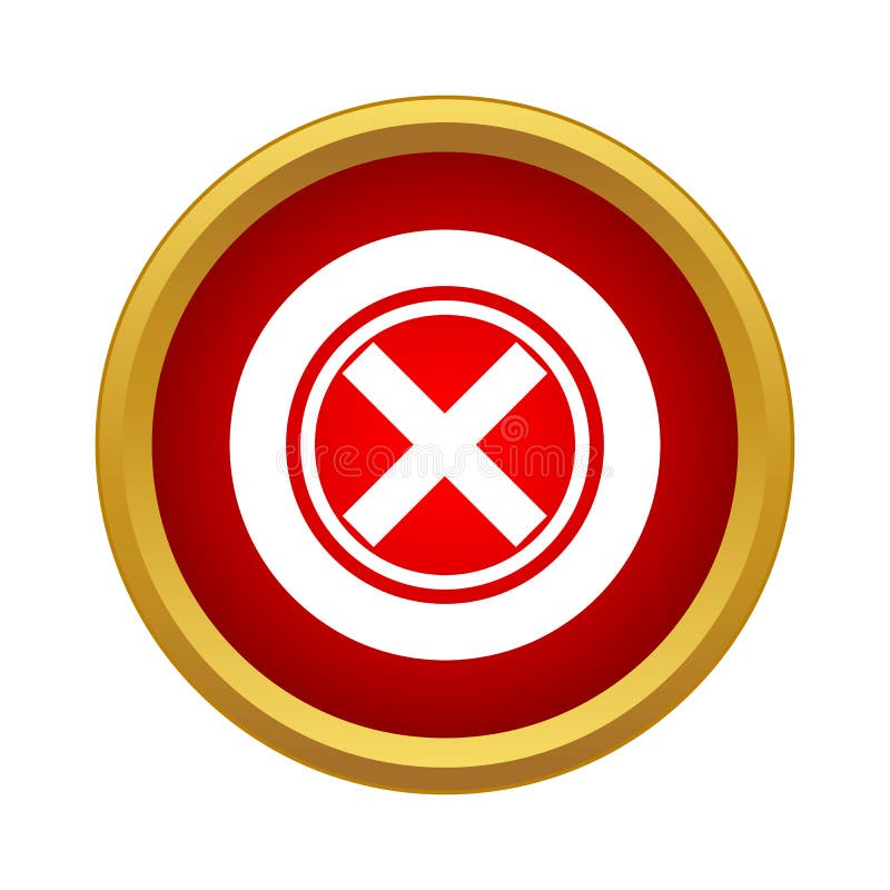 Rood Kruis, Vinkjepictogram, Eenvoudige Stijl Vector Illustratie ...