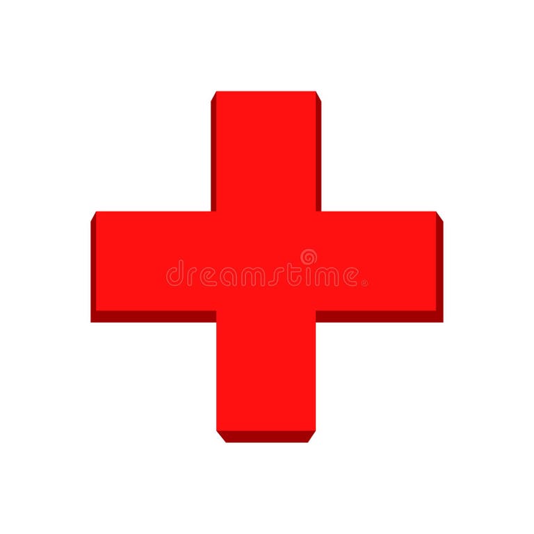 Rood Kruissymbool Vector Rood Kruis Redactionele Afbeelding ...