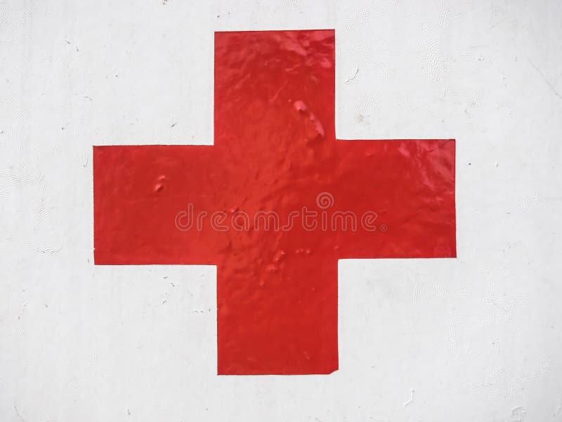 Rood kruis stock afbeelding. Afbeelding bestaande uit klip - 19728933