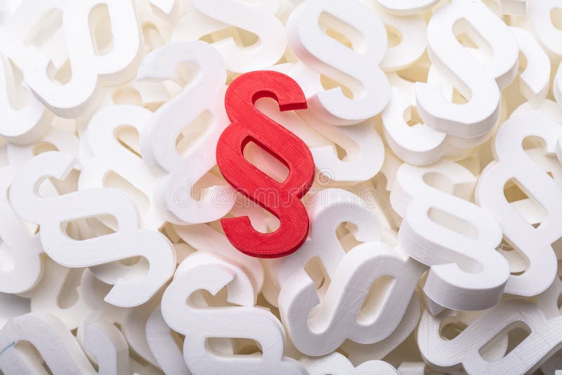 Symbool Van Rechtvaardigheid - Paragraaf Stock Foto - Image of misdaad ...