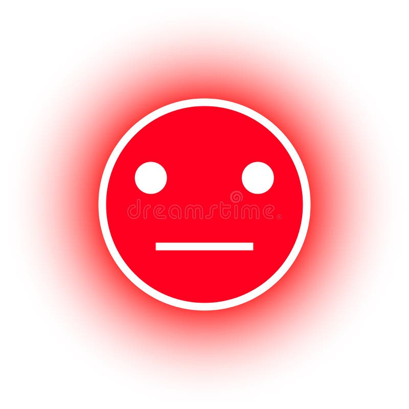 Rood Negatief Smileys Emoticons Pictogram Stock Illustratie ...