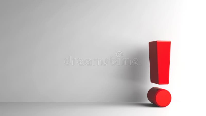 Rood Uitroepteken 2 stock illustratie. Illustration of investering ...