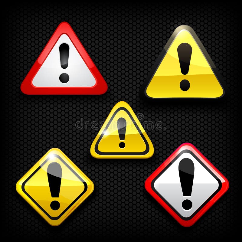 Rood Uitroepteken. Vector vector illustratie. Illustration of ...