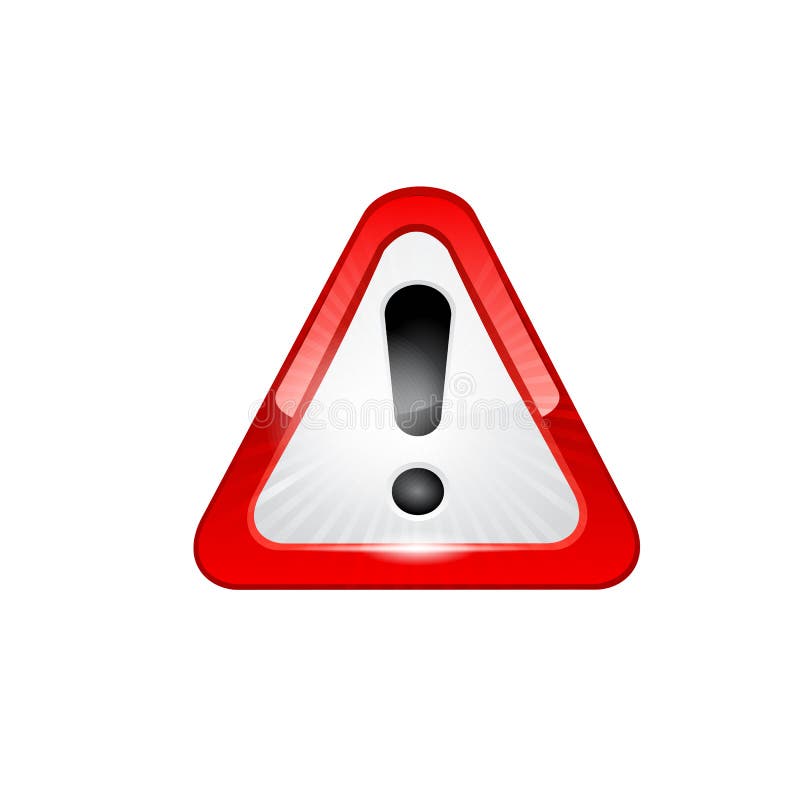 Rood Uitroepteken. Vector vector illustratie. Illustratie bestaande uit ...