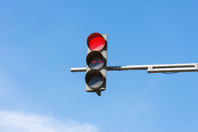 Verkeerslicht Die Door Amerikaanse Standaarddieverordeningen Verblijven ...