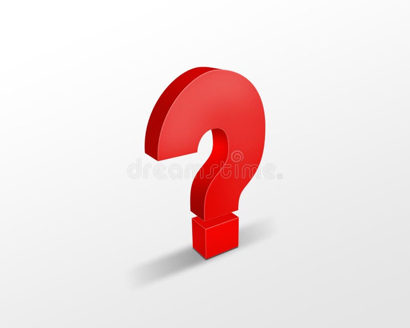 Rode vraagteken stock illustratie. Illustration of informatie - 11108754
