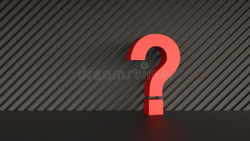 Rood vraagteken stock illustratie. Illustration of grafisch - 115633201