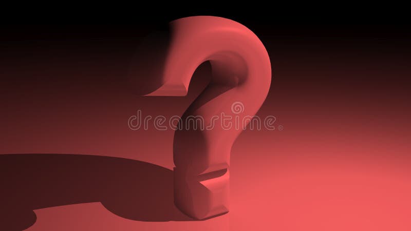 Rood vraagteken stock illustratie. Illustration of probleem - 80283803