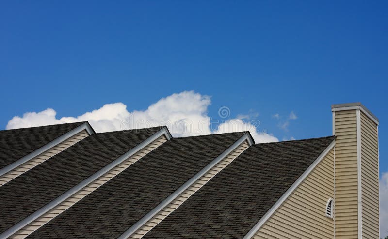 Multiple Roof Lines stock image. Image of shingles, lines - 896935