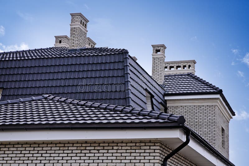 Multiple Roof Lines stock image. Image of shingles, lines - 896935