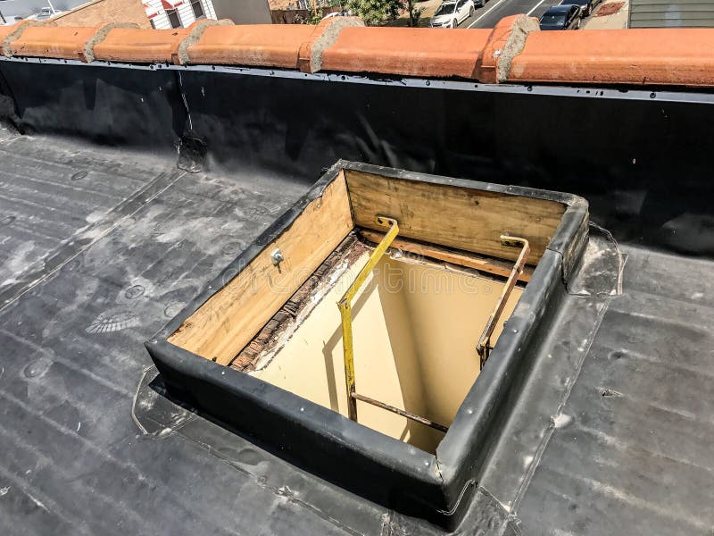 Roof access point stock image. Image of roof, point, cover - 98169607