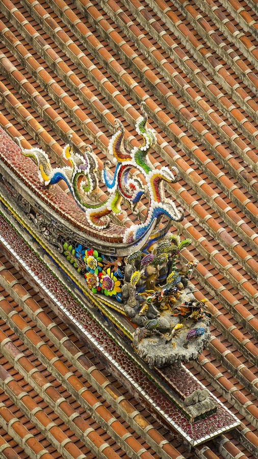 Roof of an ancient temple stock photo. Image of roof - 123747332