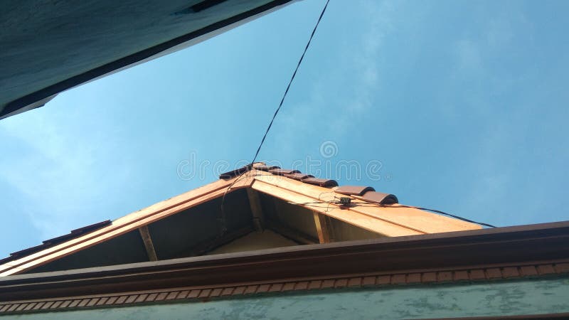 Roof Architecture of Triangular Houses Stock Photo - Image of roof ...