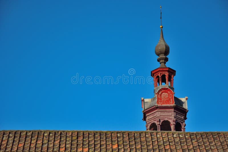 Roof and Beautiful Classical Tower of a Church Stock Photo - Image of ...