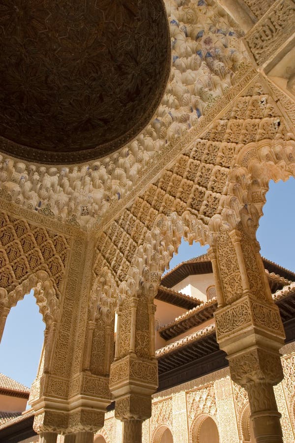 Alhambra Columns stock image. Image of spain, column, front - 2565365