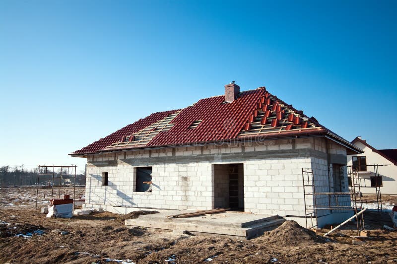 Roof construction stock photo. Image of concrete, outdoor - 18529248