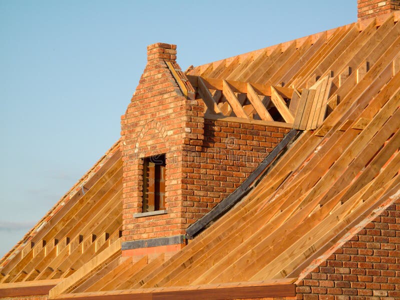 Roof construction stock image. Image of home, wood, construction - 28248847