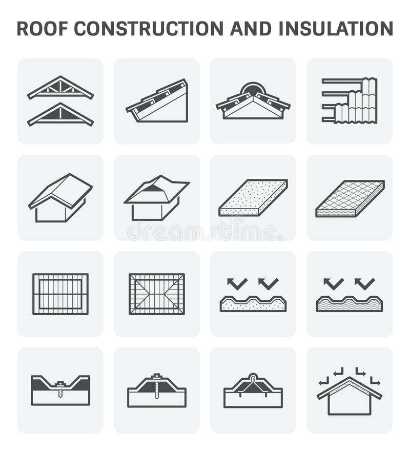 Roof construction icon stock vector. Illustration of icon - 94122845
