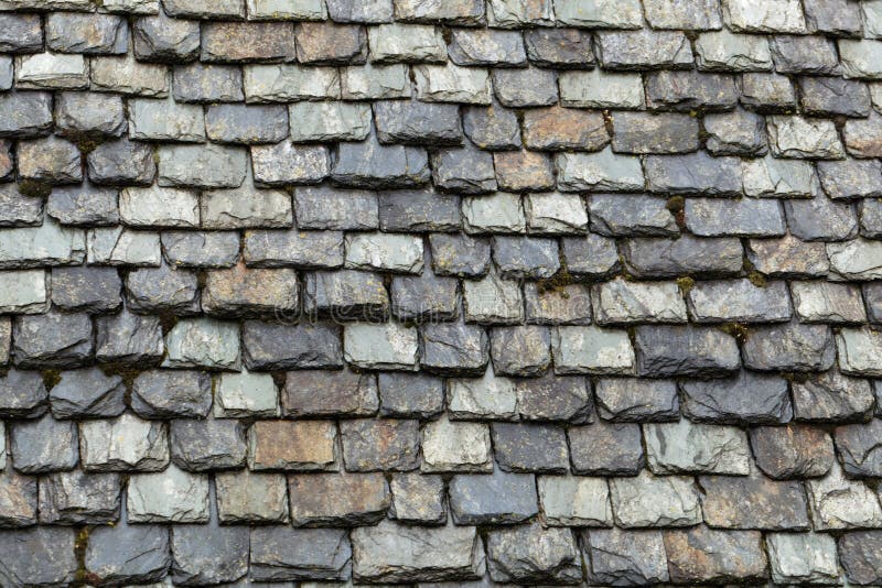 Roof Cover with Slate Plates Stock Photo - Image of decor, rock: 99732302