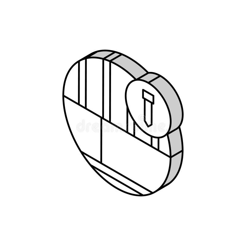 Roof Deck Isometric Icon Vector Illustration Stock Vector ...