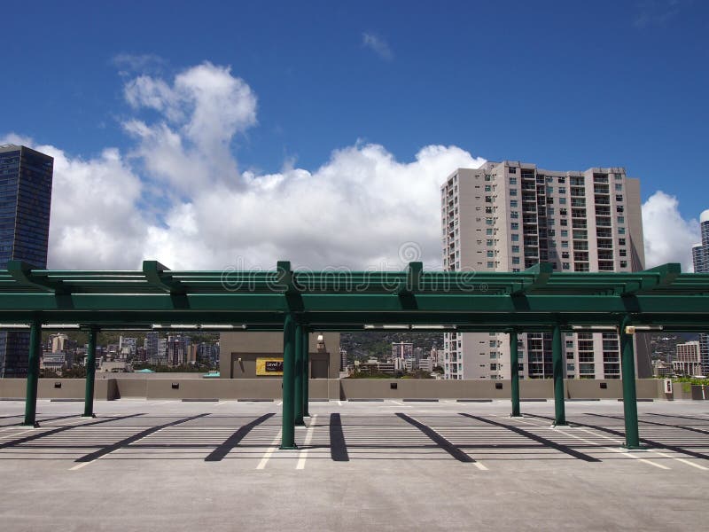Roof deck of Parking Lot stock image. Image of canada - 29493855