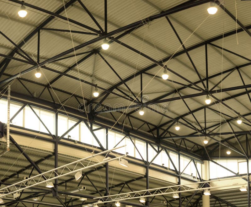 Roof of exhibition hall stock photo. Image of protection - 4870458