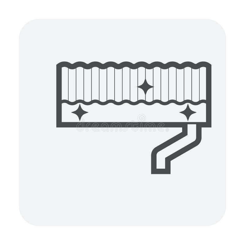 Gutter cleaning icon stock vector. Illustration of piping - 185855474