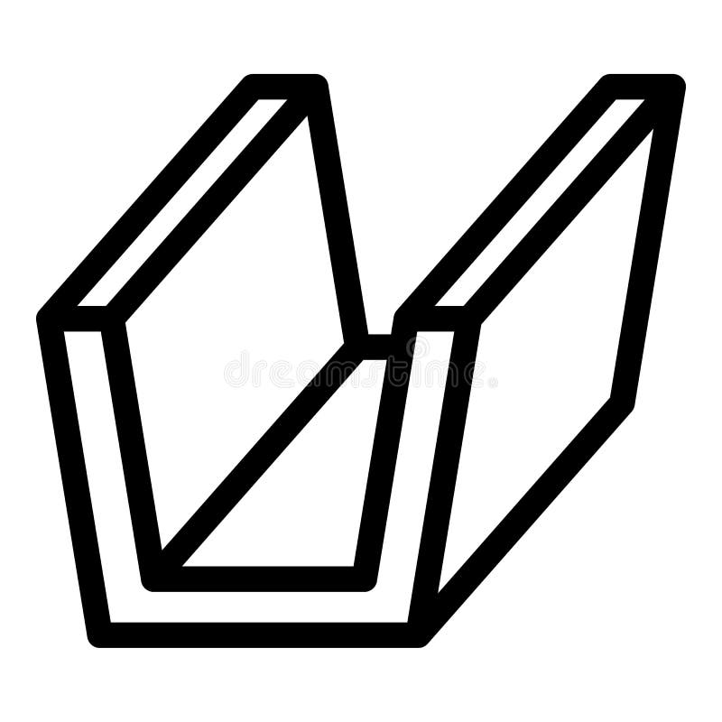 Roof Gutter Icon, Outline Style Stock Vector - Illustration of outline ...