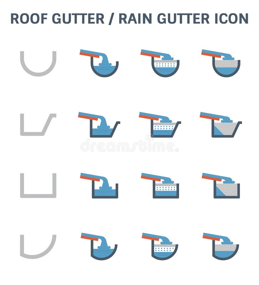 Roof Gutter Icon Stock Illustrations – 1,096 Roof Gutter Icon Stock ...
