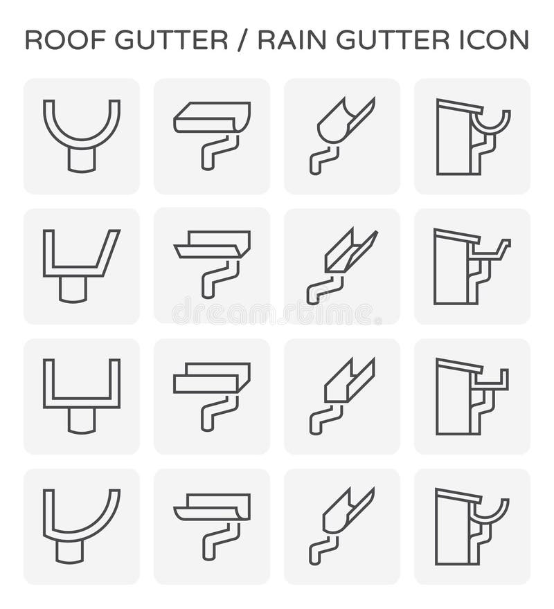 House Roof Gutters Stock Illustrations – 186 House Roof Gutters Stock ...