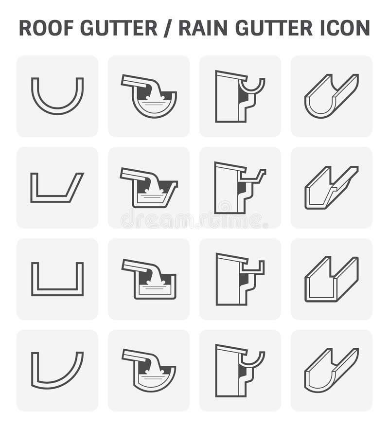 House Roof Gutters Stock Illustrations – 186 House Roof Gutters Stock ...