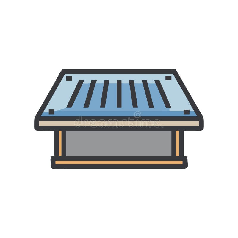 Roof Hatch Icon for Access Systems Stock Vector - Illustration of icon ...