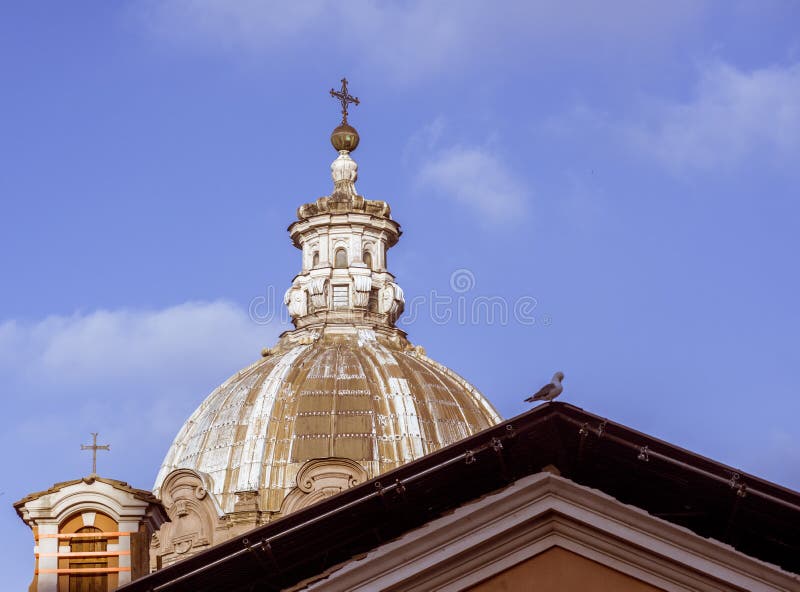 Roof of a Historic Building an Ancient Building with a Dome and ...