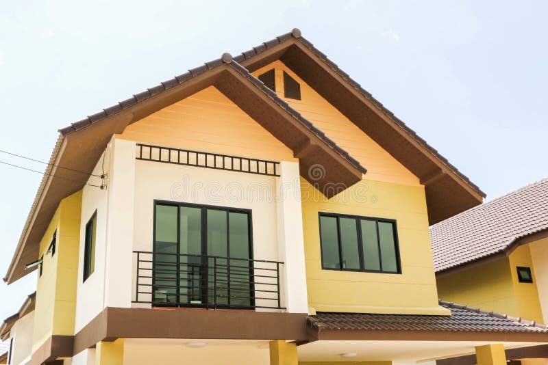 The Roof of the House Features the Roof of the House Features Triangles ...