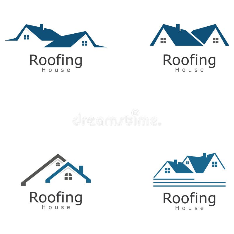 Roof House Icon Logo. Roof Property Logo Template Stock Vector ...