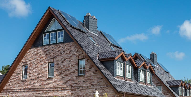 The Roof of the House with Nice Window!!! Stock Photo - Image of ...