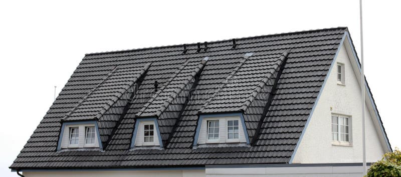 The Roof of the House with Nice Window Stock Photo - Image of property ...