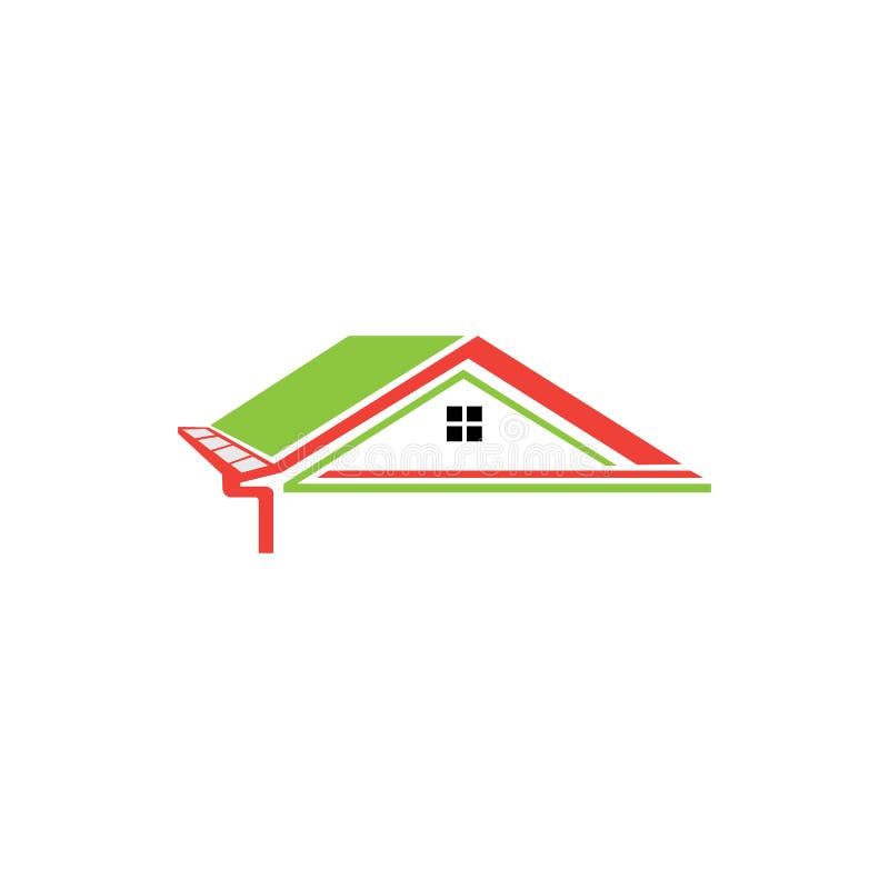 Roof Icon Logo Vector Design Stock Illustration - Illustration of home ...