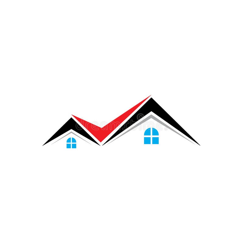 Roof Icon Logo Vector Design Stock Vector - Illustration of house ...