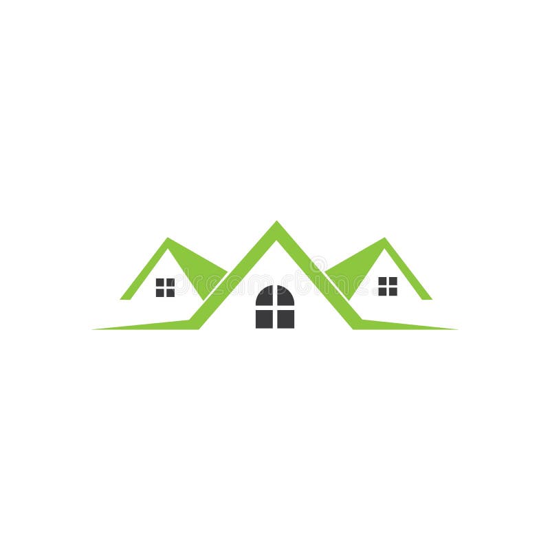 Roof Icon Logo Vector Design Stock Vector - Illustration of apartment ...