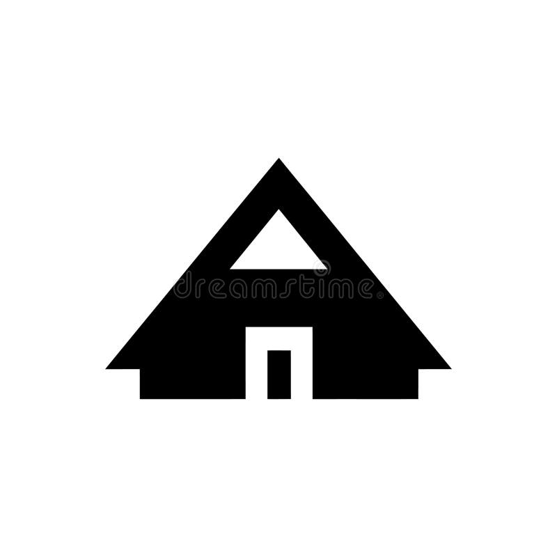 Roof icon stock vector. Illustration of home, shelter - 298398649