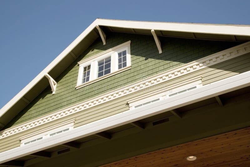 Roof Line and Attic of a Home Stock Image - Image of estate, line: 12991919