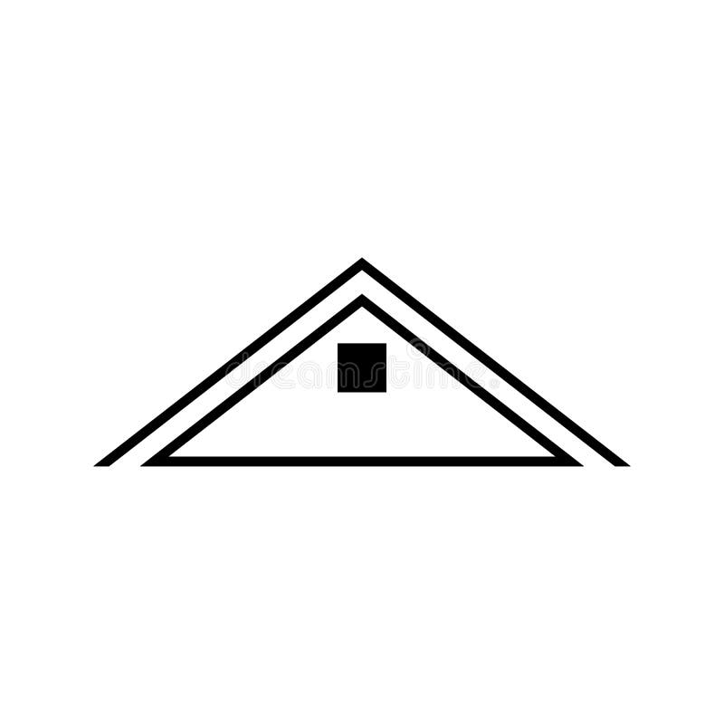 Roof Logo. Vector Abstract Symbol. Illustration on White Background ...