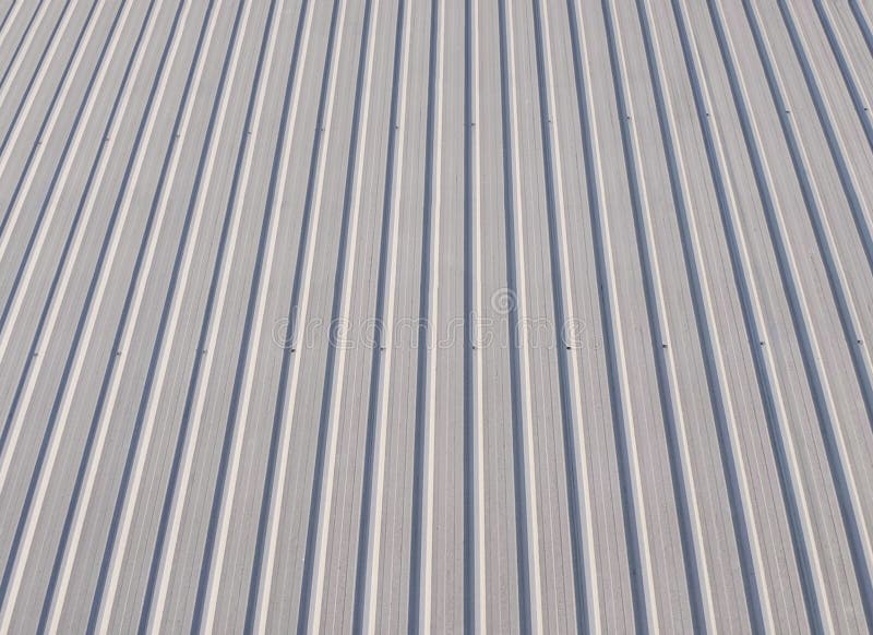 The Roof is Made of Grey Colored Metal Sheet Stock Photo - Image of ...
