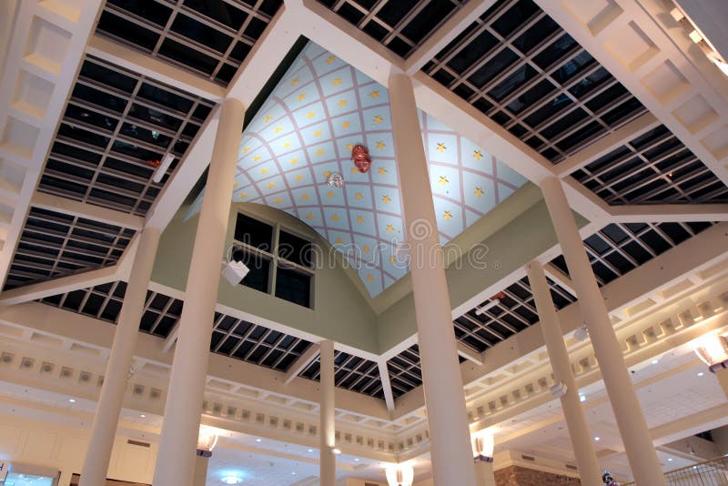Interior of mall stock photo. Image of building, glass - 1156574