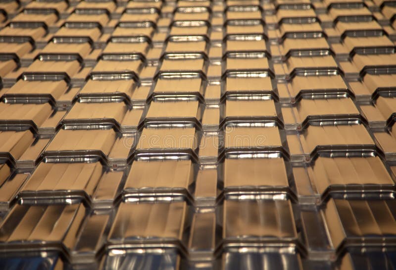 The Roof of Metal Tiles As an Abstract Background Stock Photo - Image ...