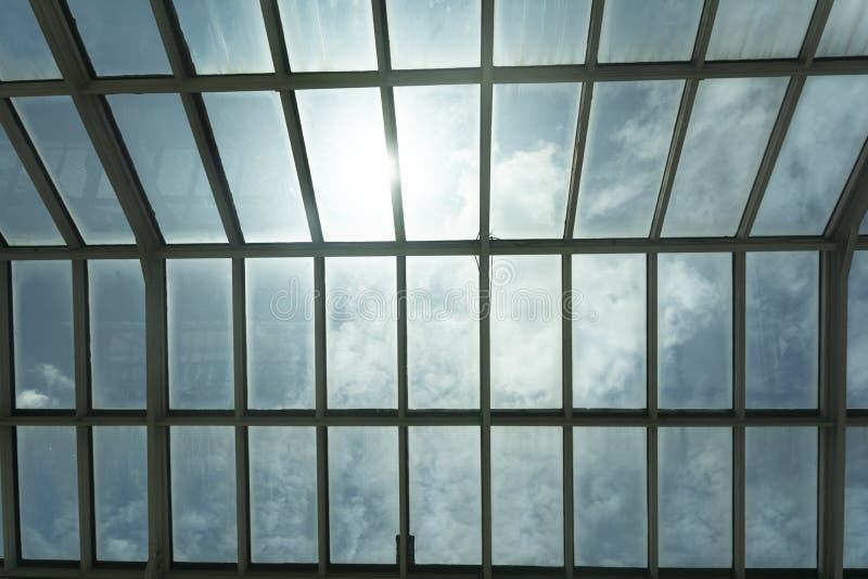 Roof of Modern Shopping Mall. Stock Image - Image of construct, line ...