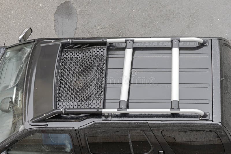 Roof Net Rack stock photo. Image of aluminium, black - 238320976